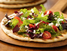 Deliciously Simple Grilled Flatbread Salad Recipe | Mazola®