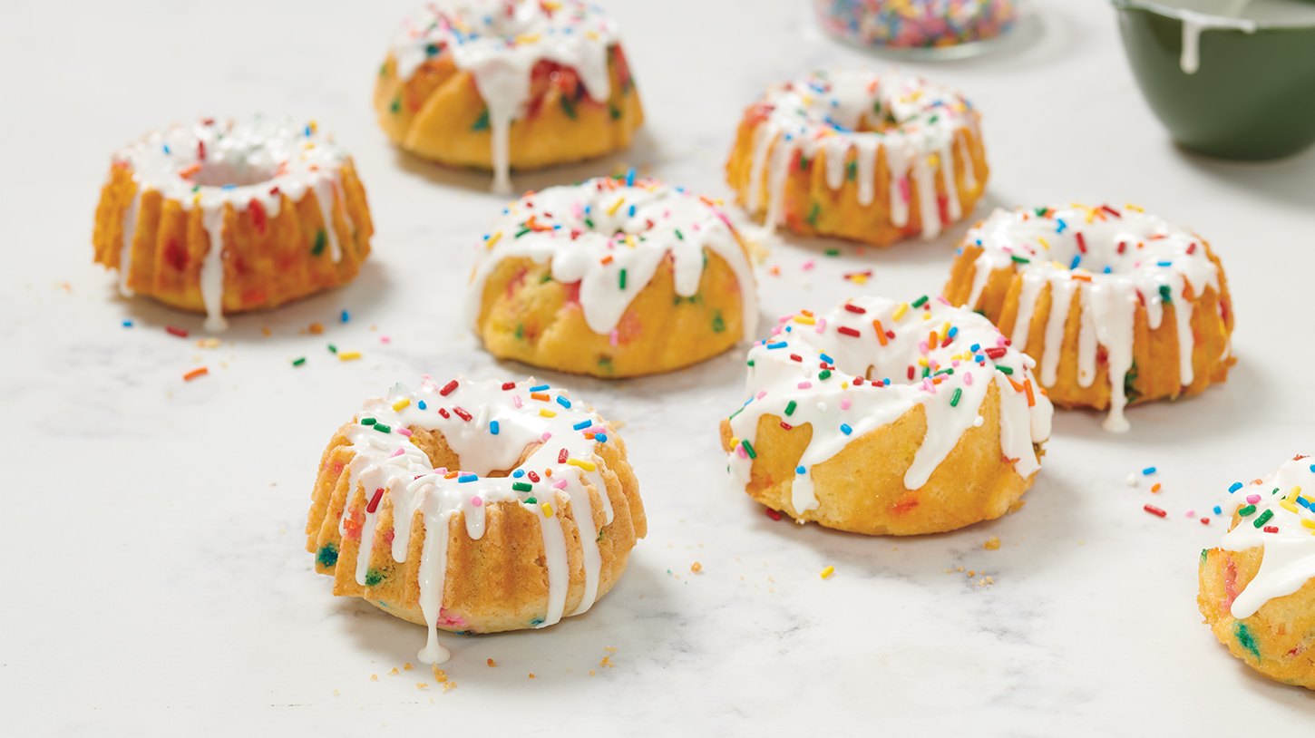 Individual Sprinkle Bundt Cake Recipe - Mazola®