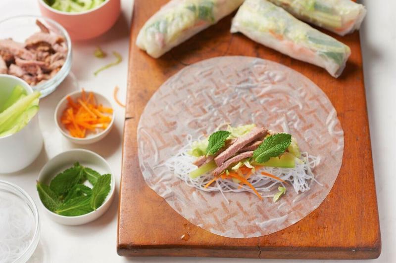 Spicy Pork Spring Rolls Recipe | Mazola®